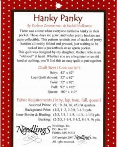 Hanky Panky Quilt Pattern – Heritage Designs